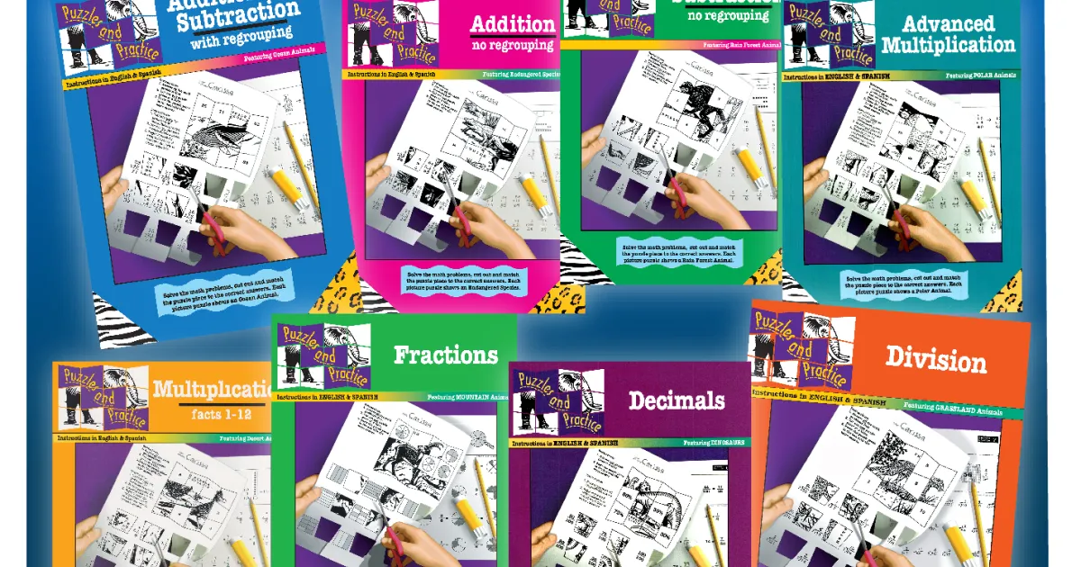 Puzzles & Practice (8-Book Set)