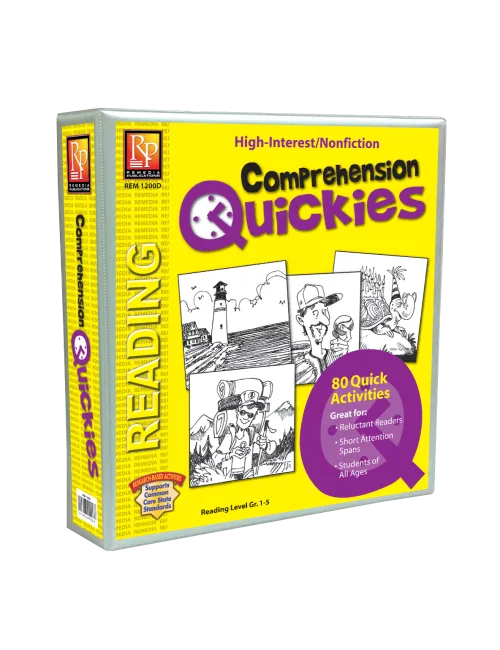 Comprehension Quickies (Binder & Resource Downloads)