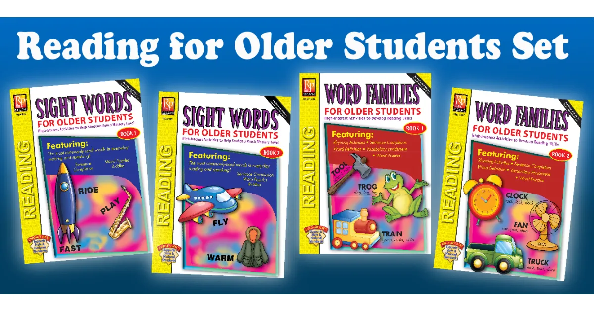 Reading, Older Students, Comprehension, Sight Words
