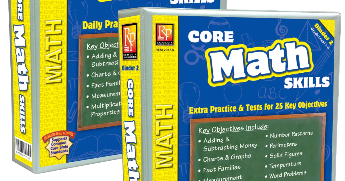 Core Math Skills Program (2 Binders & Resource Downloads)