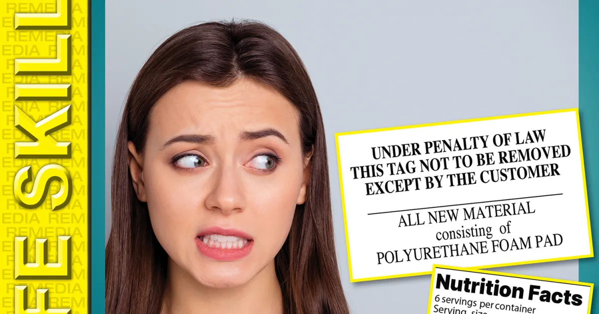 LABELS & PACKAGING: Practical Practice Reading & Life Skills - Activities