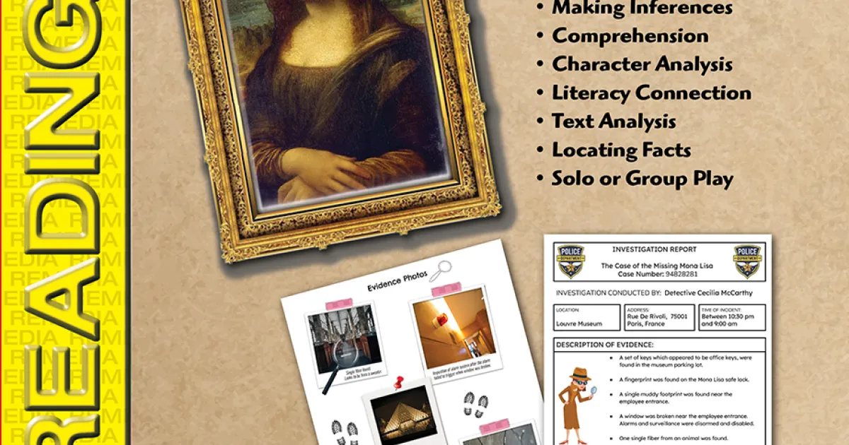 Mysteries for Older Students: The Case of the Missing Mona Lisa