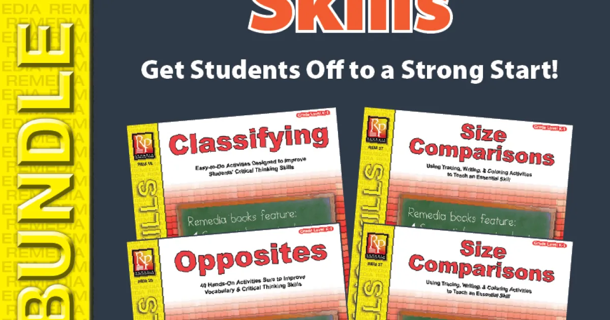 Critical Thinking Skills BUNDLE Beginners - Classifying - Opposites ...