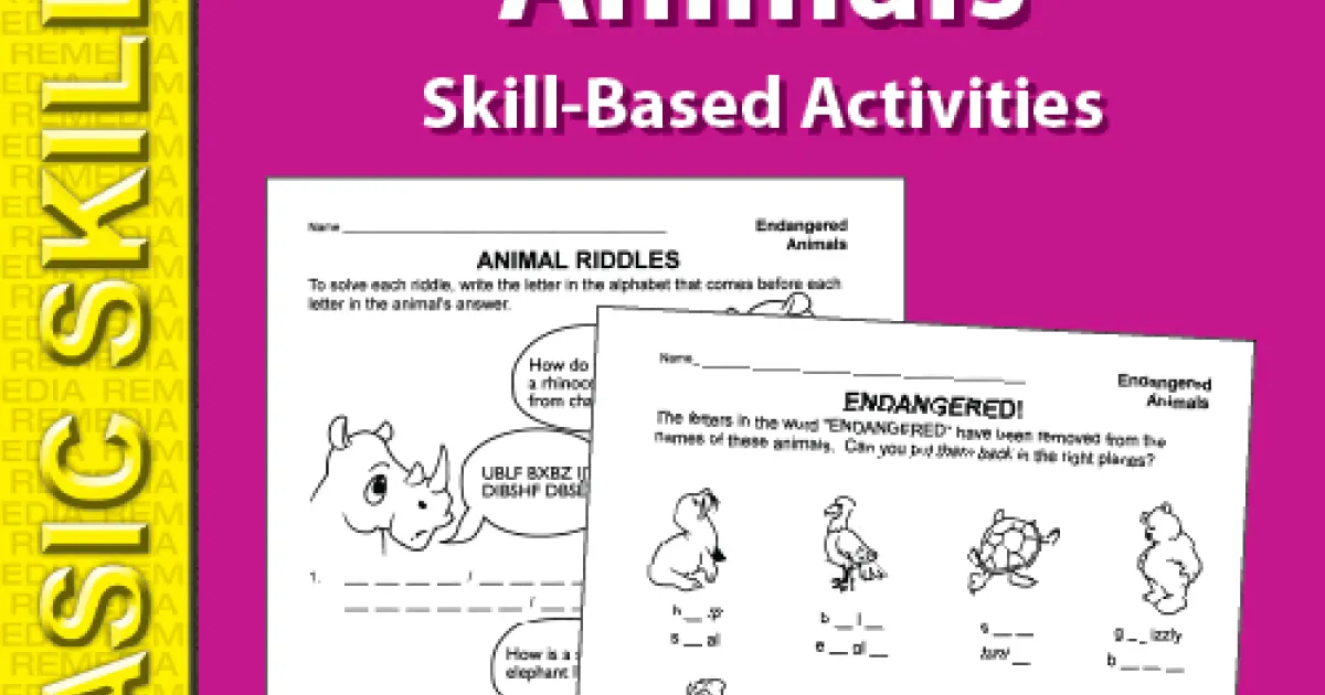 Endangered Animals: Skill-Based Activities for Grades 3-4 (eBook)