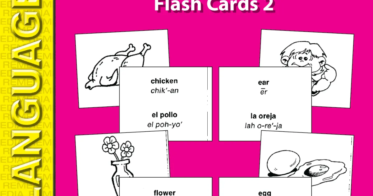 Spanish-English Vocabulary-Building Flash Cards 2 (eBook)