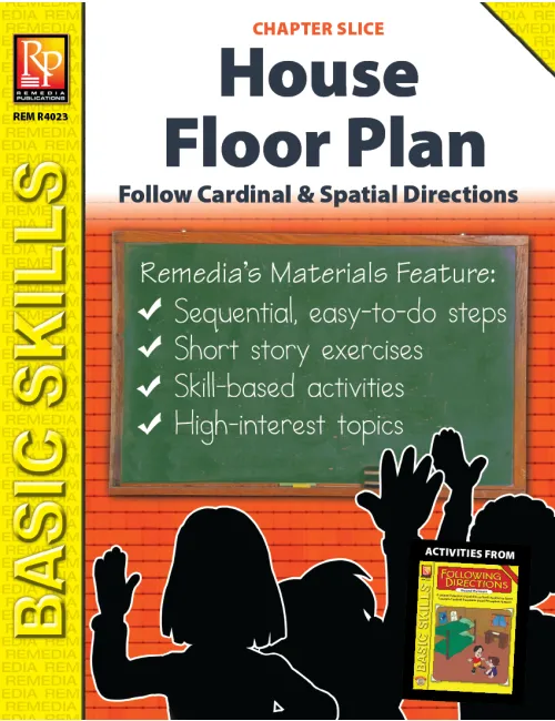 Follow Cardinal & Spatial Directions: House Floor Plan (Chapter Slice)