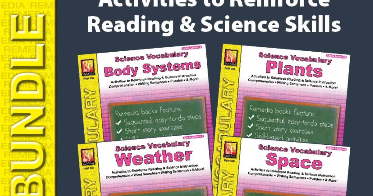 Science Vocabulary (Bundle) - Plants - Weather - Space - Human Body ...