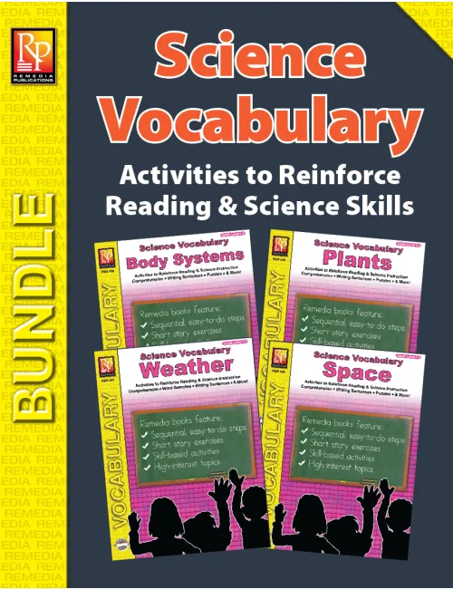 Science Vocabulary (Bundle) - Plants - Weather - Space - Human Body ...