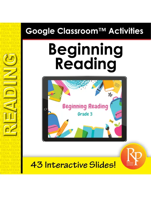 Google Classroom™ Activities: Beginning Reading Passages for Reading ...