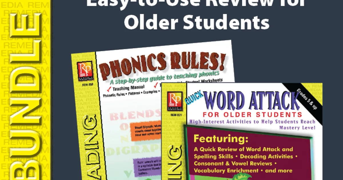 Phonics & Decoding for Older Students (Bundle)