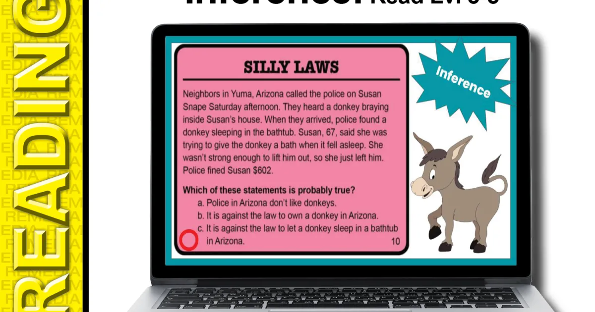 Google Classroom: Inferences Reading Strategies (Rdg LVL 3-5) Distance ...