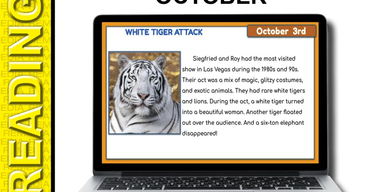 21st Century OCTOBER DAILY COMPREHENSION High Interest Reading Google ...