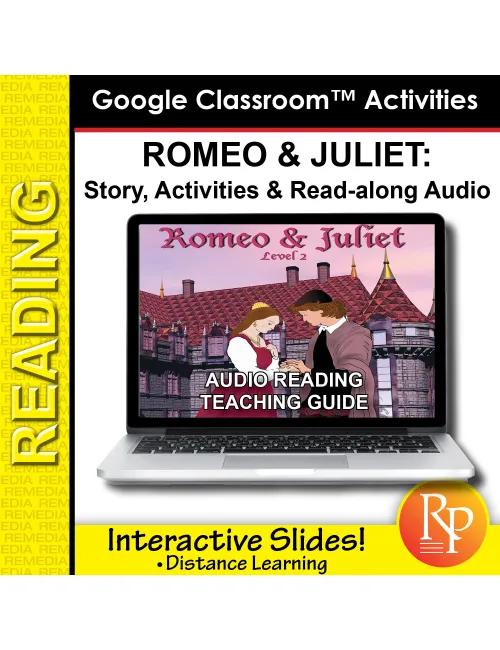 Google Slides: "Romeo and Juliet" Abridged Story, Activities & Read ...