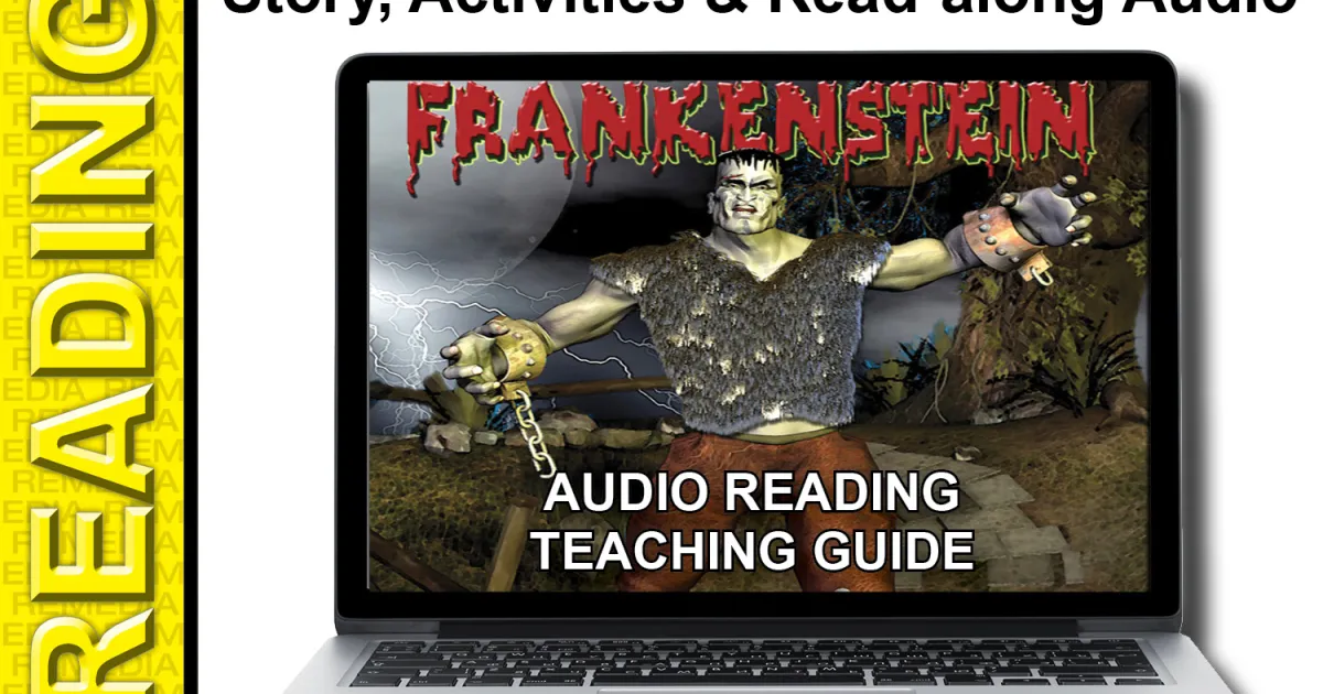 Google Slides "Frankenstein" Abridged Story, Activities & Read-along Audio