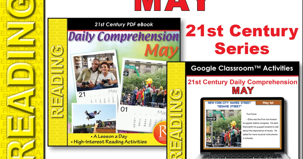 Reading, history, daily lessons, comprehension, 21st Century, May ...