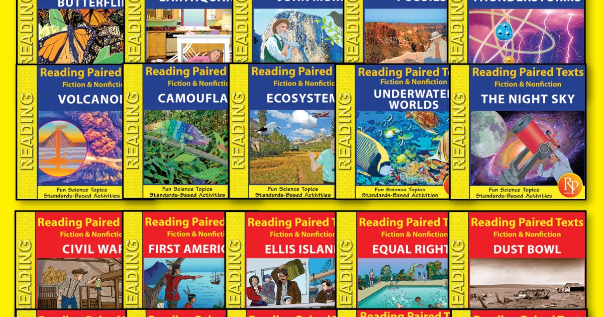 Reading Paired Texts 20-book SET - Social Studies - Science - Chapter ...