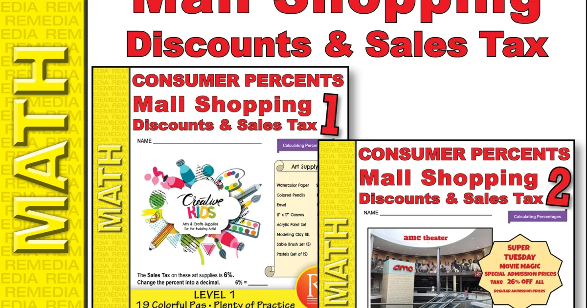 Consumer Percents - Mall Shopping: Discounts & Sales Tax