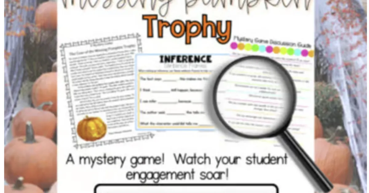 Halloween Mystery Game: Missing Pumpkin Trophy