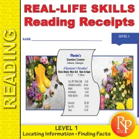 Reading Receipts Level 1: Real-Life Reading