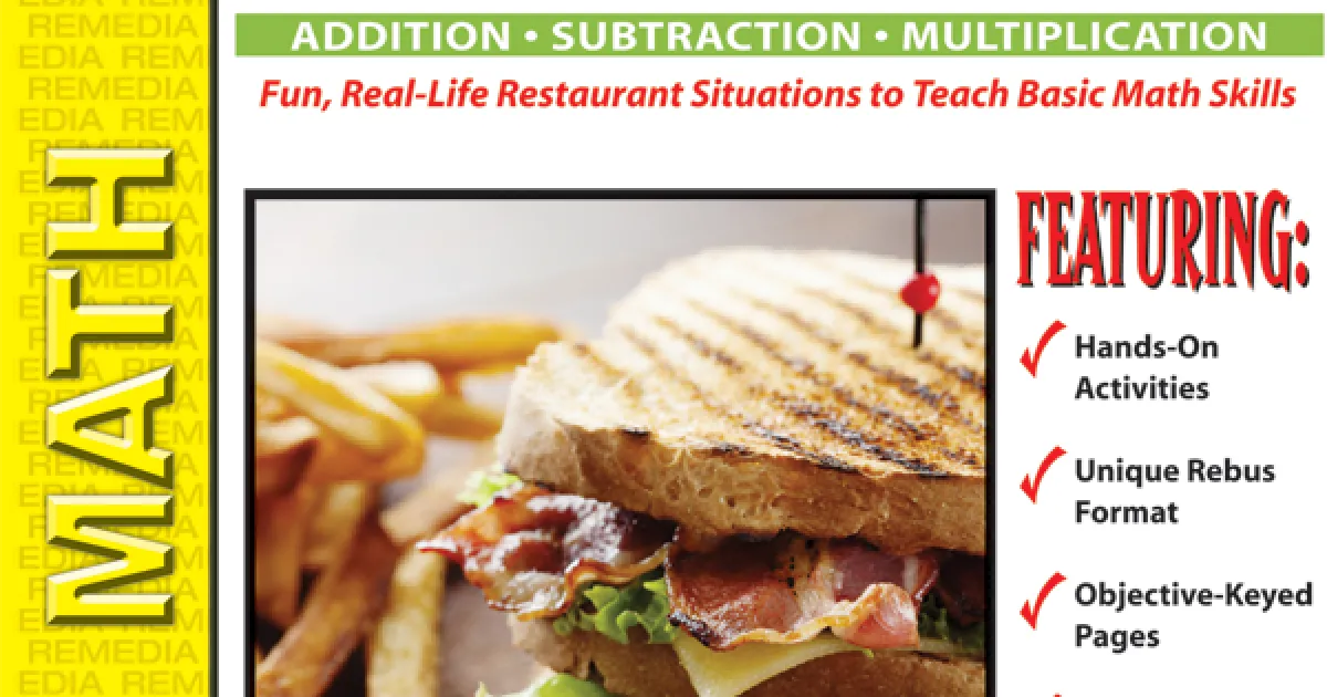 Menu Math for Beginners (Activity Book)