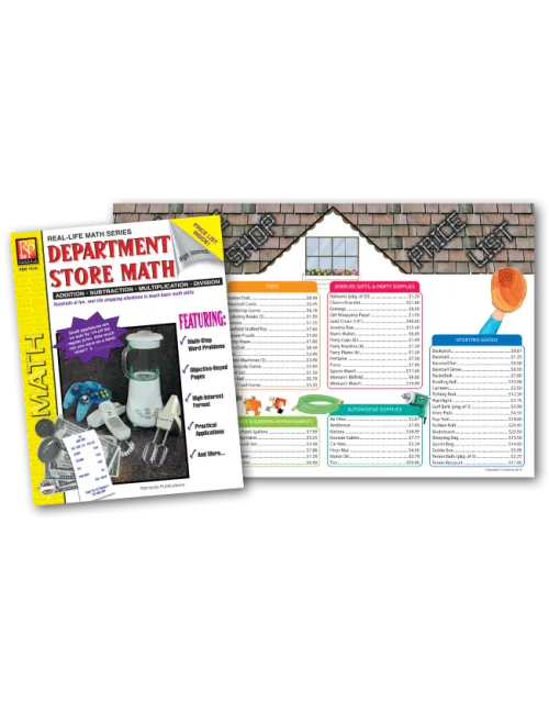 Department Store Math Set (Book & Extra Menus)