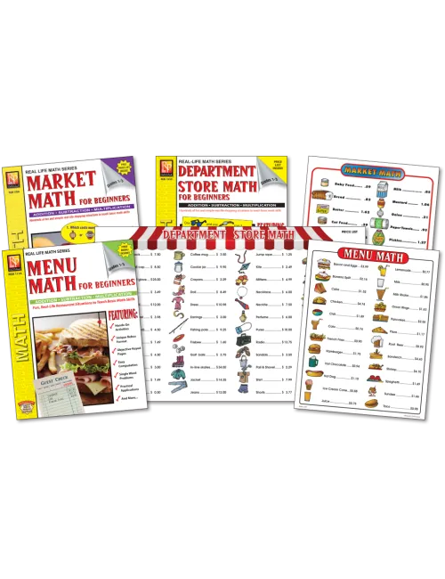 Real Life Math Series: Menu Math Level 1 (Classroom Pack)