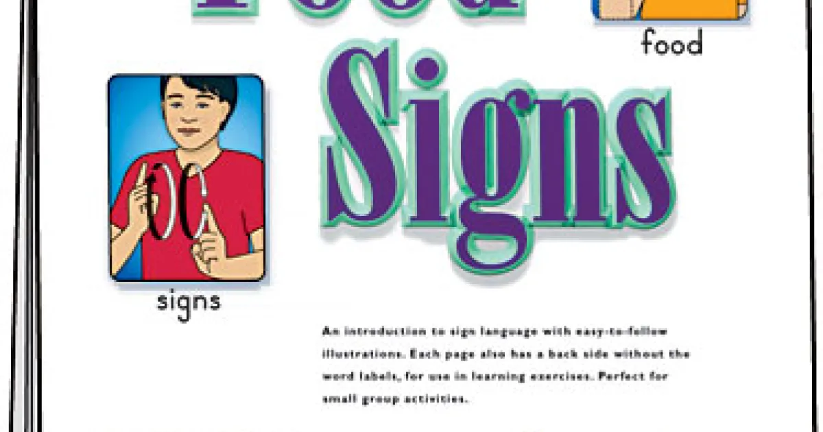 Food Signs: Sign Language Flip Chart