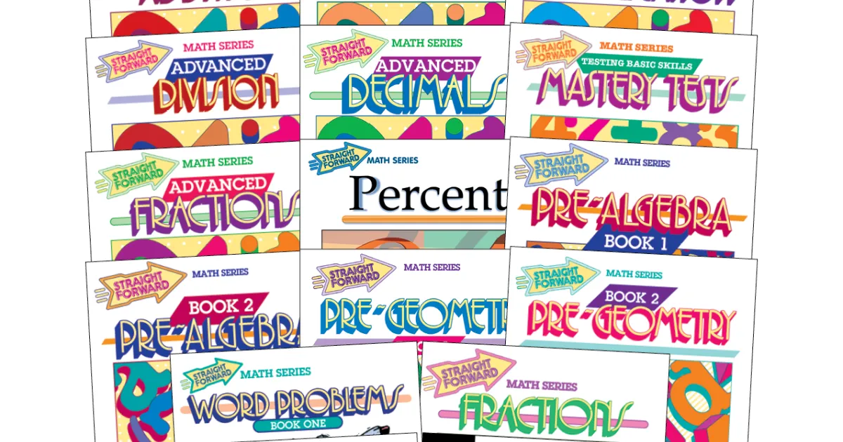 Straight Forward Math Series: Complete Set (31-Book Set)