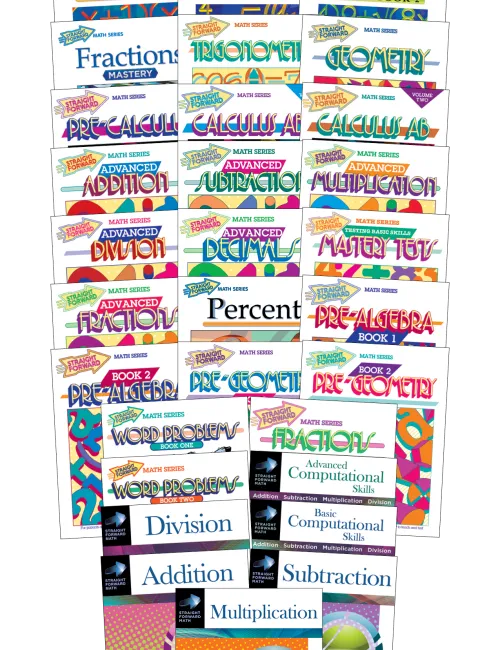 Straight Forward Math Series: Complete Set (31-Book Set)