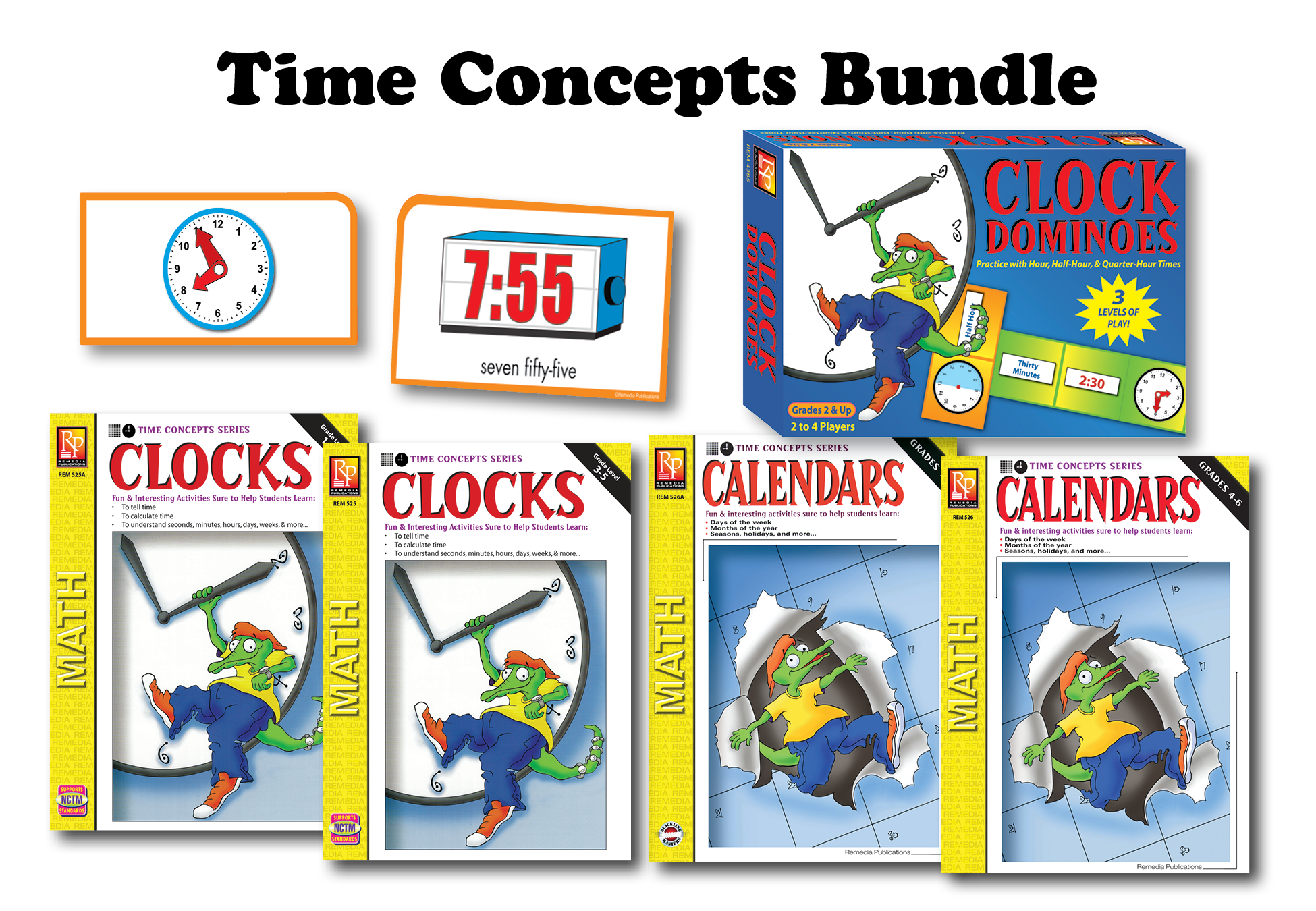 Clocks and Calendars 6 set