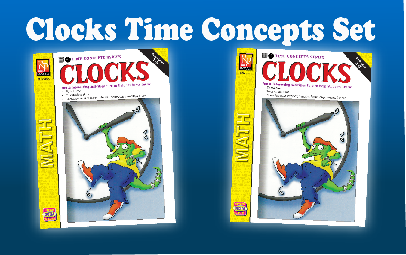 Clocks Time Concepts 2 Set Bundle