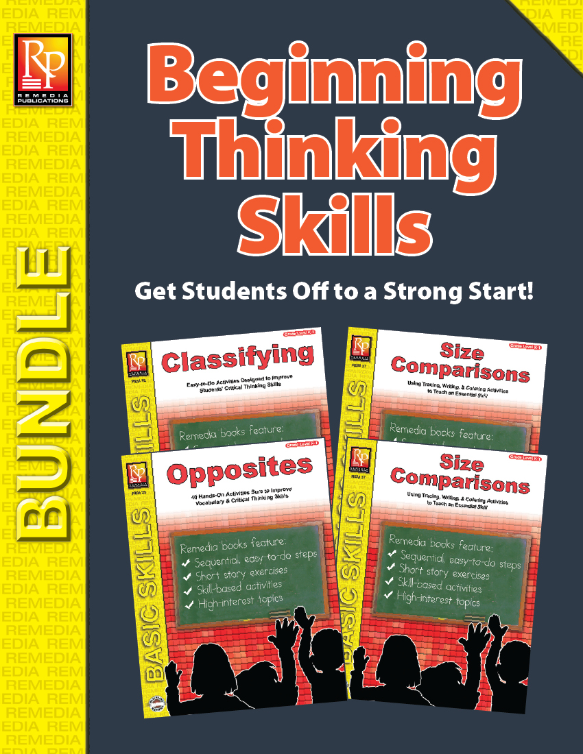 Critical Thinking Skills BUNDLE Beginners - Classifying - Opposites ...