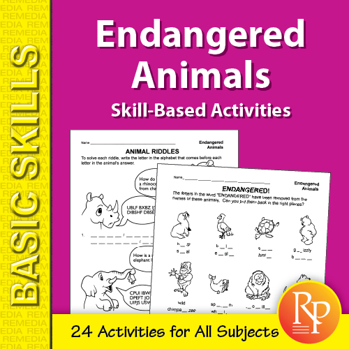 Endangered Animals: Skill-Based Activities for Grades 3-4 (eBook)