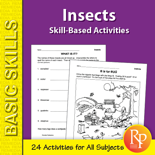 Insects: Skill-Based Activities for Grades 3-4 (eBook)