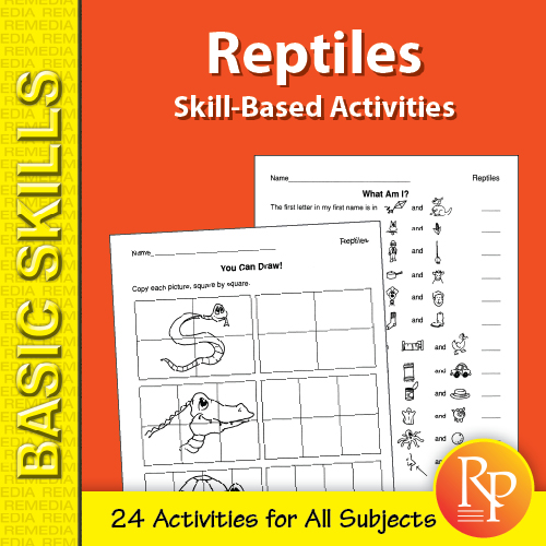 Reptiles: Skill-Based Activities for Grades 3-4 (eBook)