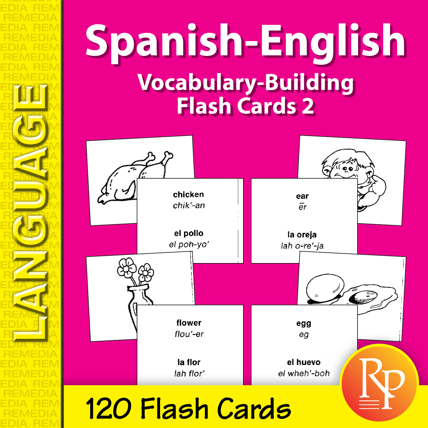 Spanish-English Vocabulary-Building Flash Cards 2 (eBook)