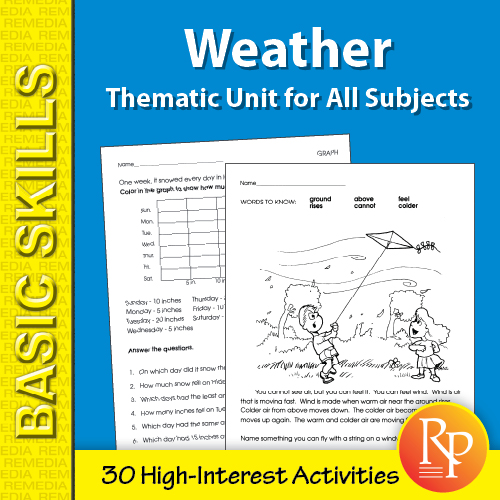 Weather: Thematic Skill-Builder Unit for All Subjects (eBook)