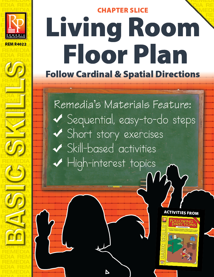 Follow Cardinal & Spatial Directions: Living Room Floor Plan (Chapter ...