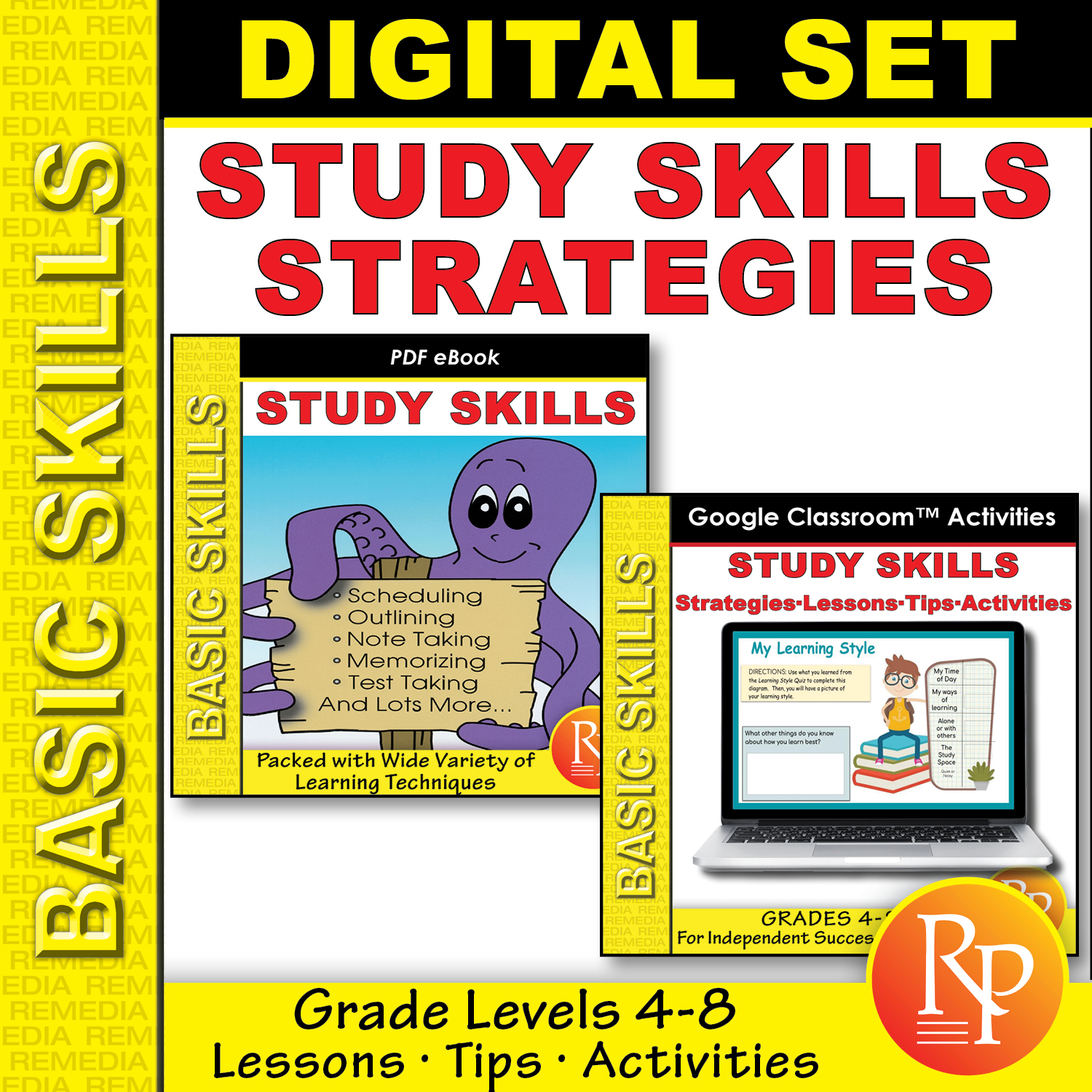 Basic Skills, Reading, Comprehension, Study Skills, Google, Set