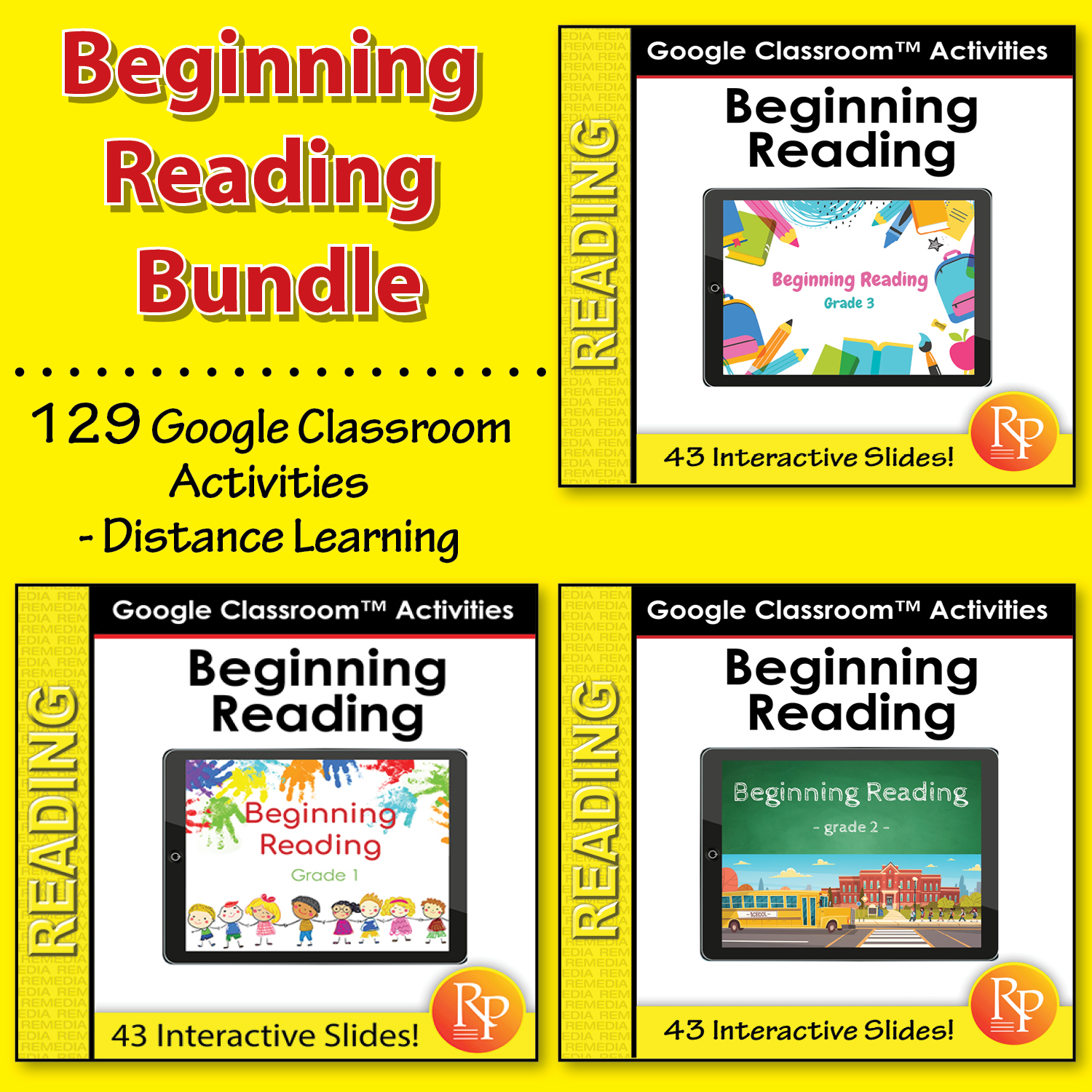 Google Classroom™ Activities: Beginning Reading Bundle