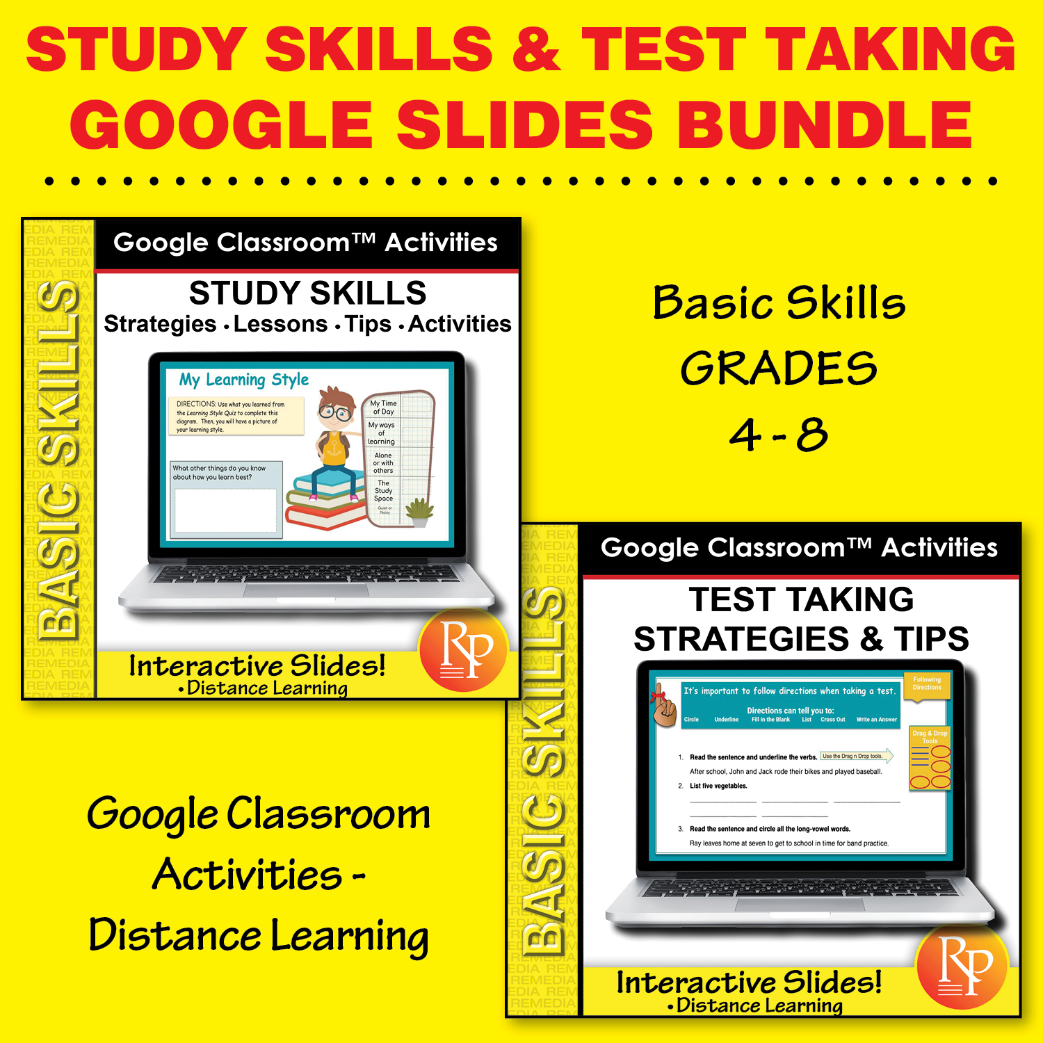 Test Taking Strategies & Study Skills- Lessons & Activities Google ...