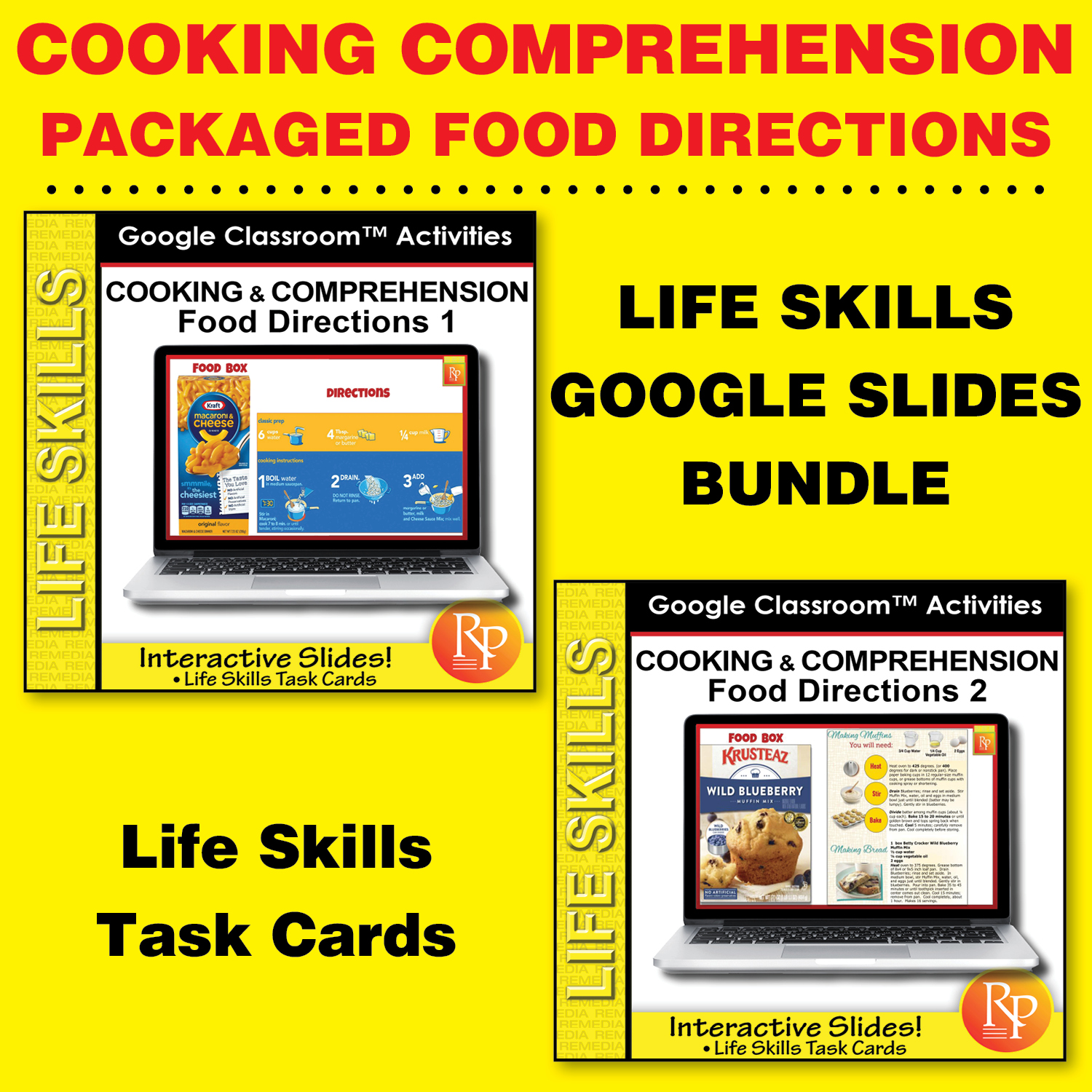 Packaged Food Directions GOOGLE SLIDES SET