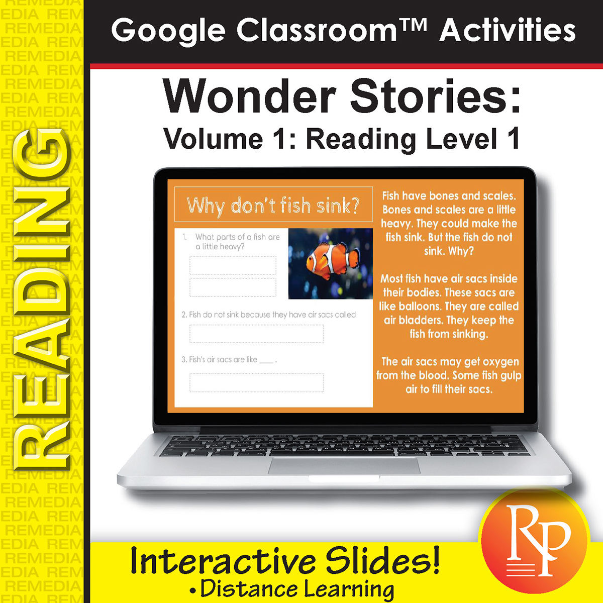 HIGH INTEREST READING Wonder Stories Lvl 1.1 | Google Slides™