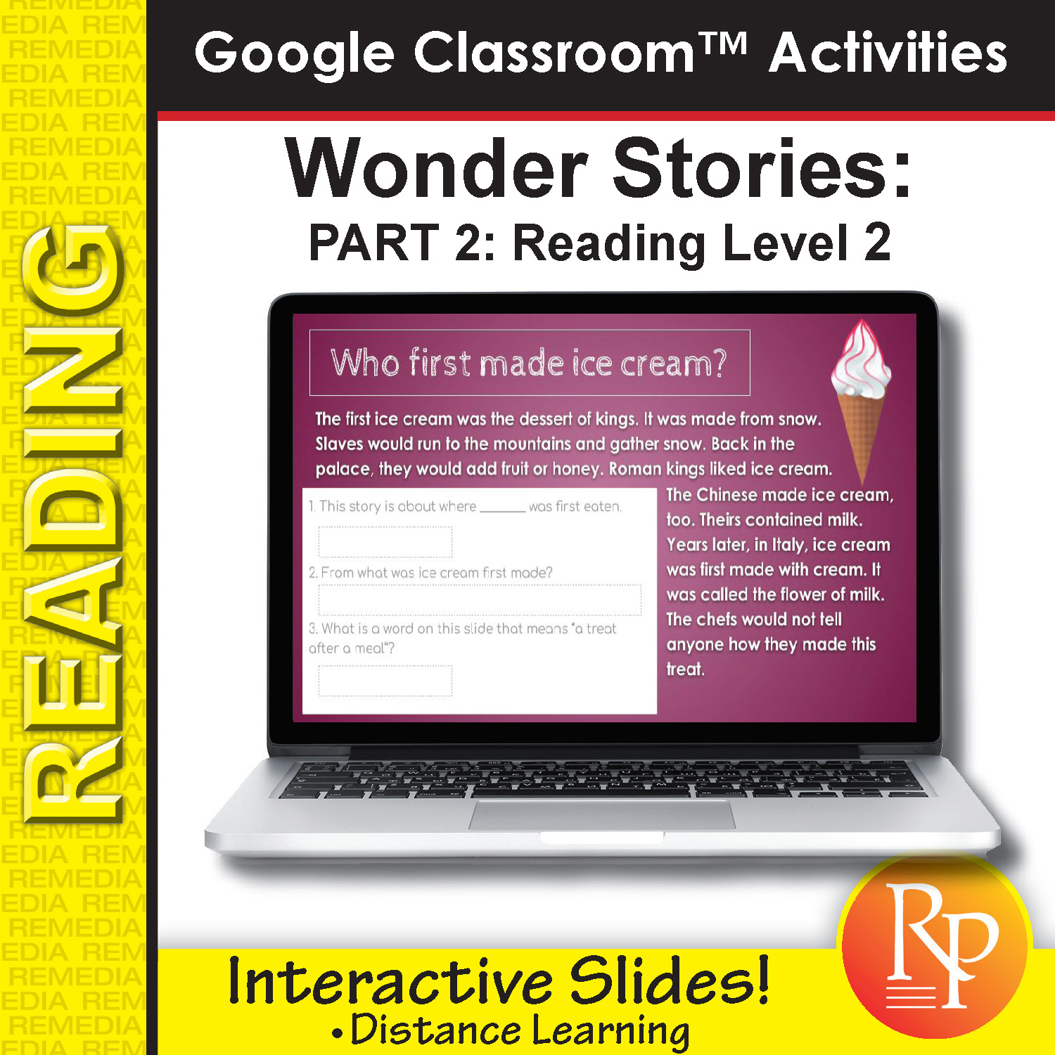 HIGH INTEREST READING Wonder Stories Lvl 2.2 Google Slides | Distance ...
