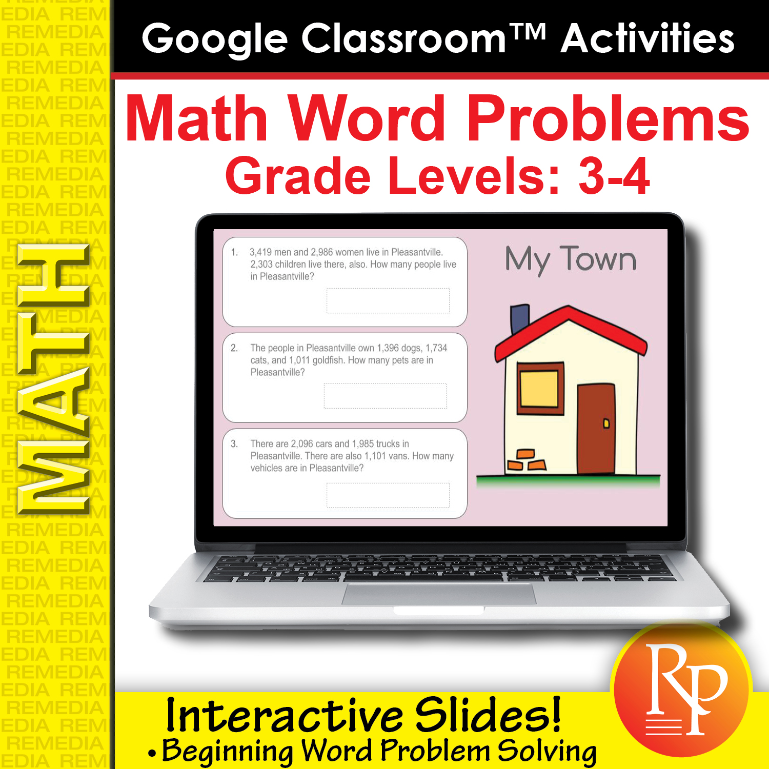 Google Classroom Activities: Math Word Problems Grades 3-4 | Distance ...