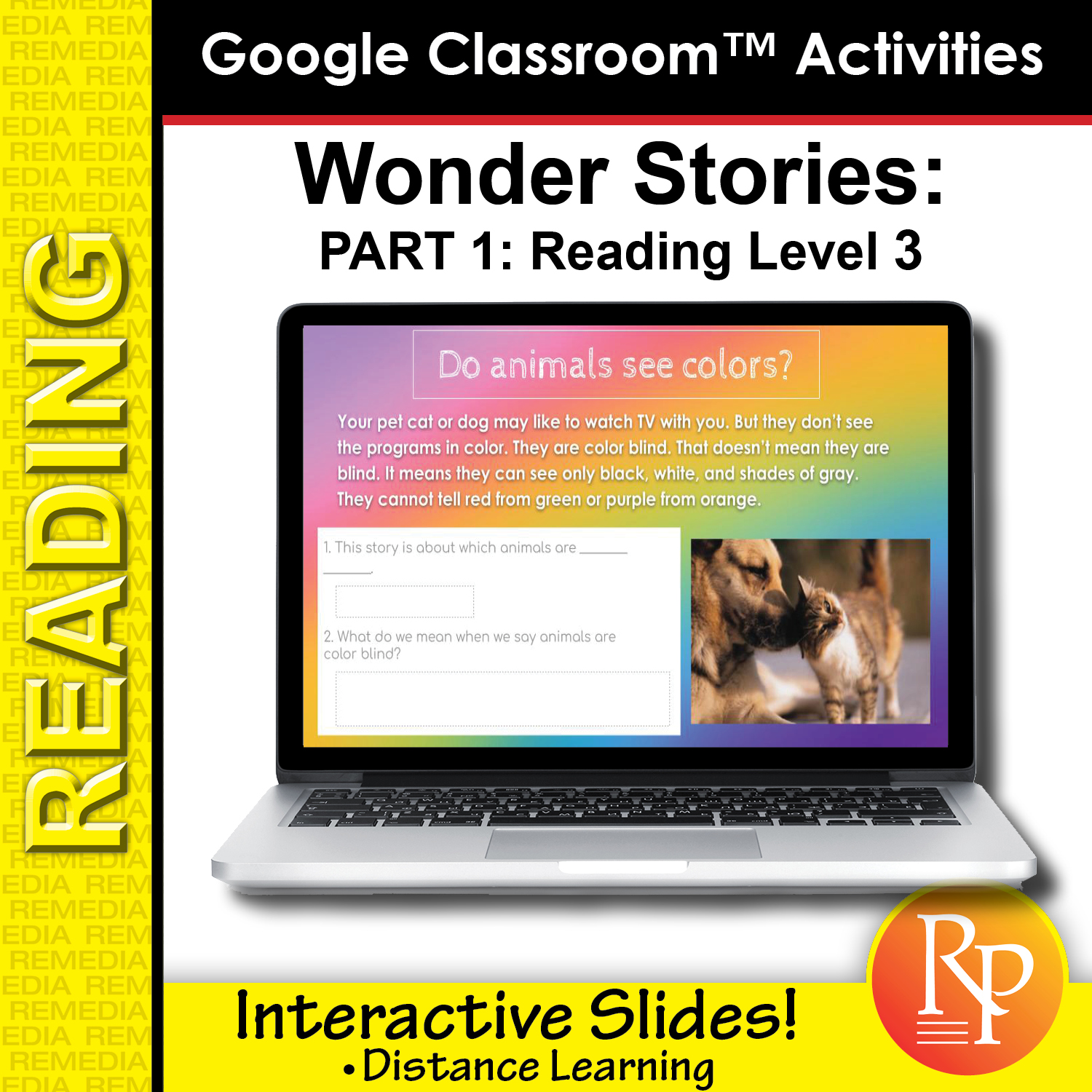 HIGH INTEREST READING Wonder Stories Level 3.1 Google Slides™ Distance ...
