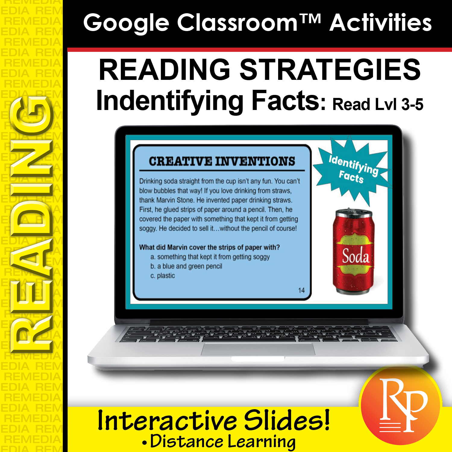 Google Classroom: Finding Facts Reading Strategies Rdg Lvl 3-5 Distance ...