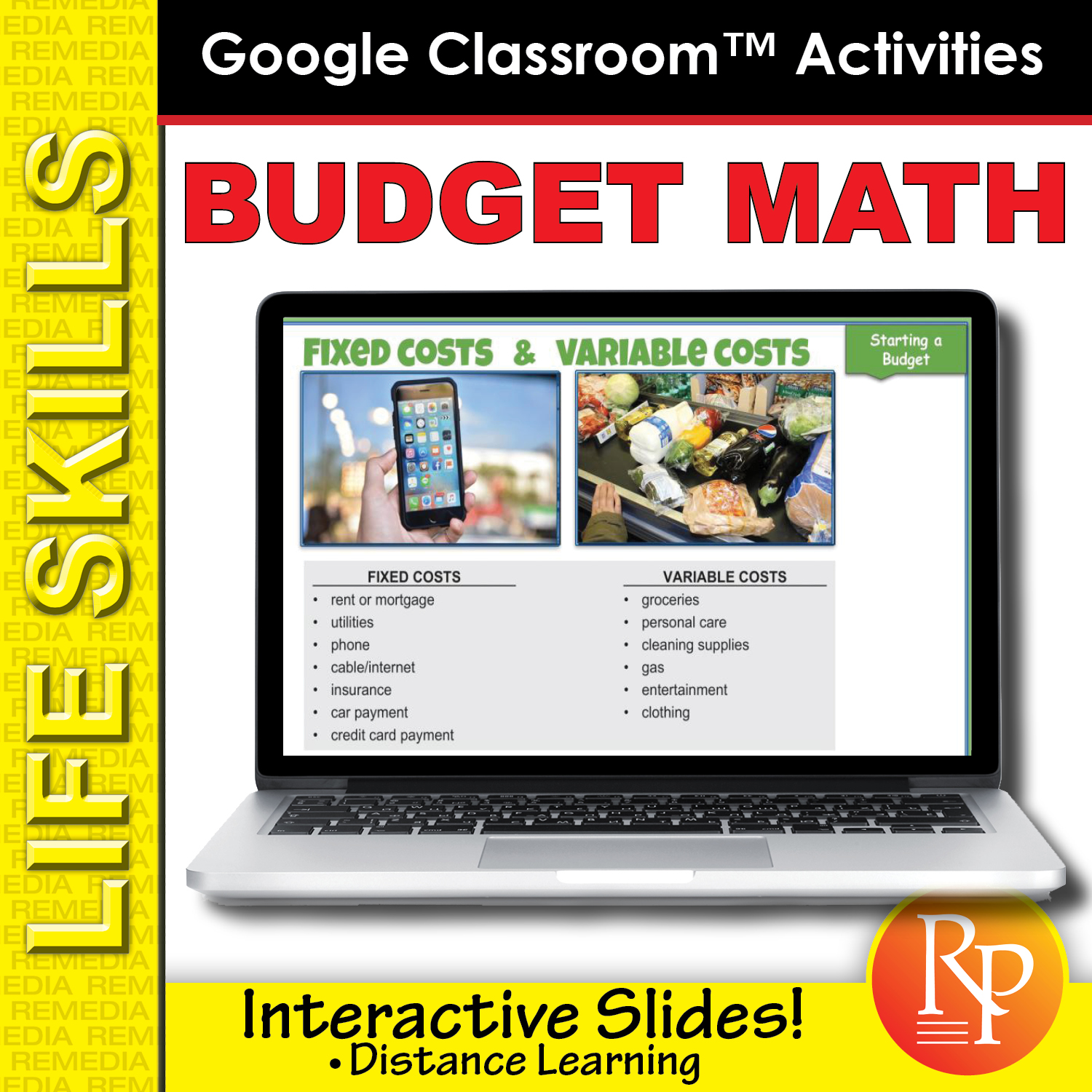 BUDGET MATH: Life Skills GOOGLE SLIDES Activities- math word problems ...