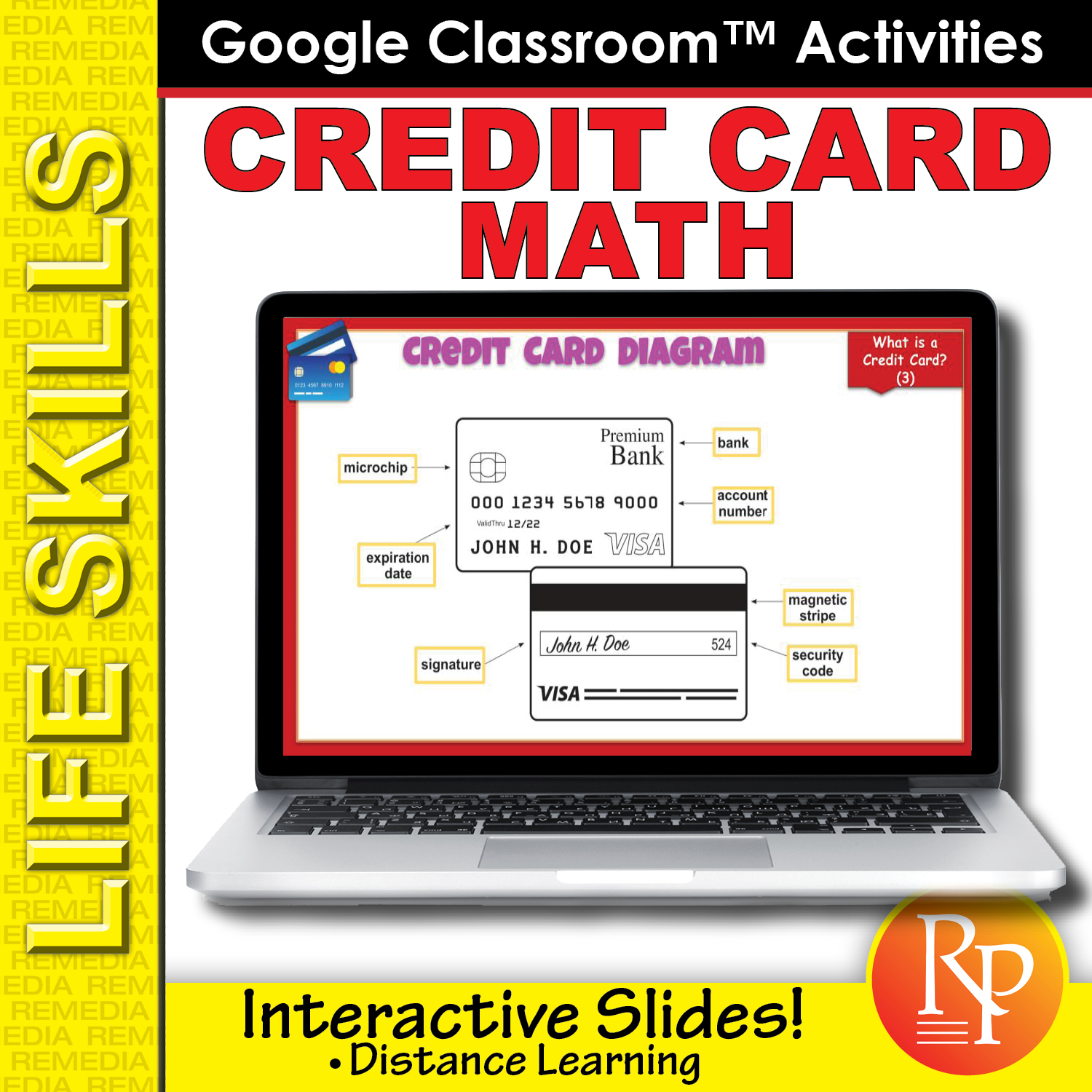 CREDIT CARD MATH: Life Skills GOOGLE SLIDES Activities- banking, word ...