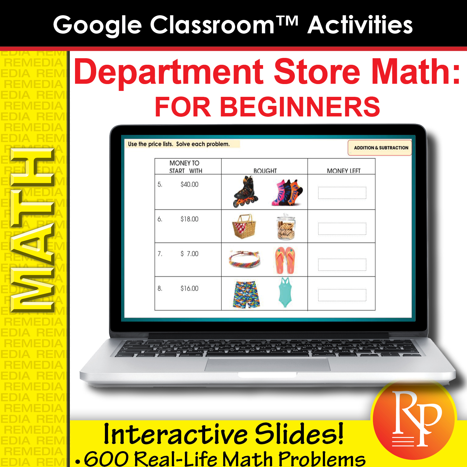Google Slides: DEPARTMENT STORE MATH! 600 REAL-LIFE COMPUTATION & WORD ...